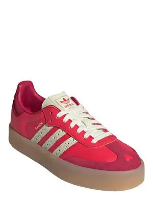 Adidas Sambae Platform Sneakers Bright Red/cream White/red