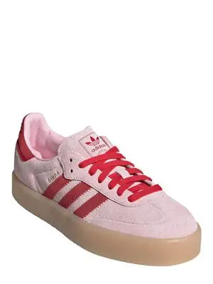 Adidas Sambae Platform Sneakers Clear Pink/scarlet/ Gum 3
