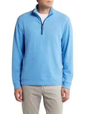 Vineyard Vines Vineyard Vines Calm Water Quarter Zip Top Hull Blue