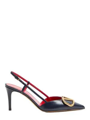 Valentino Garavani Vlogo Slingback Pumps - Black