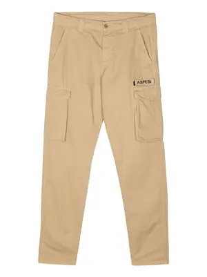 Aspesi Tapered-leg Cargo Trousers - Neutrals
