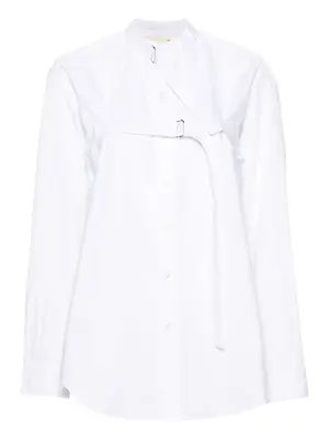 R13 Buckle-fastening Shirt - White