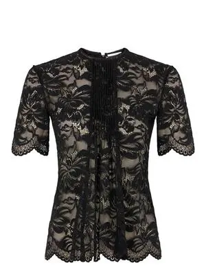 PACO RABANNE Rabanne Scalloped Lace Top