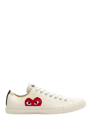 CONVERSE Comme Des Garçons Play X Chuck Taylor All Star Low Sneakers - White