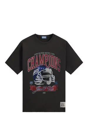 Kith For The Nfl: Giants Superbowl Vintage Tee - Black