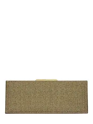 Saint Laurent Clutch - Astres Silk Satin And Crystals/gold