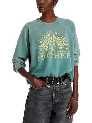 MOTHER The Biggie Message Sweatshirt Blazing Mother