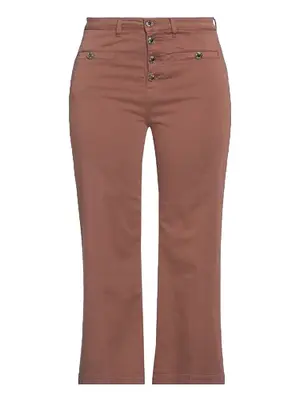 LIU •JO Cotton-elastane Pants - Brown