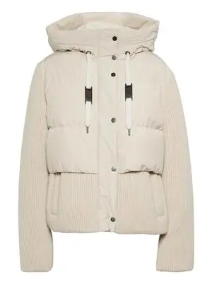 Brunello Cucinelli Hooded Down Jacket - White