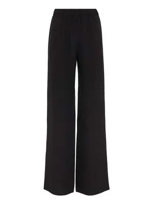 Valentino Garavani Mid-rise Wide-leg Silk Pants - Black