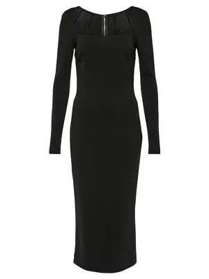 Dolce & Gabbana Jersey Midi Dress - Black