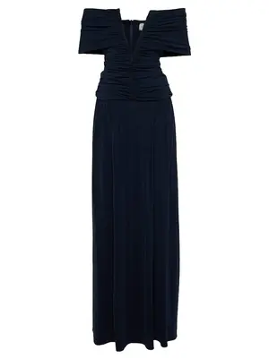 Magda Butrym Off-shoulder Midi Dress - Blue