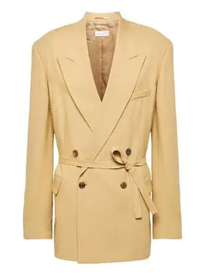 Dries Van Noten Bishop Bis Belted Blazer - Brown