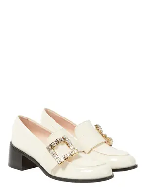 ROGER VIVIER Viv’ Rangers Loafer Pumps - White