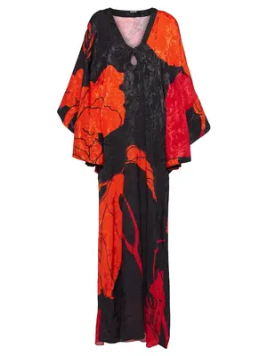 JOHANNA ORTIZ Johanna Ortiz Floral Jacquard Maxi Dress
