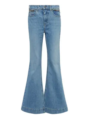 Stella McCartney High-rise Flared Jeans - Blue