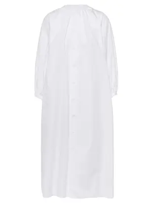 MAISON MARGIELA Cotton Poplin Midi Shirt Dress - White