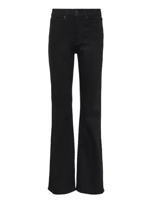NILI LOTAN Celia High-rise Bootcut Jeans - Black