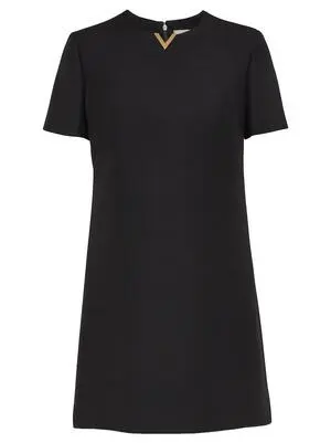 Valentino Garavani Crêpe Couture Mini Dress - Black