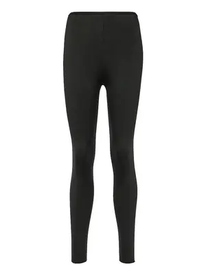FFORME Anya Silk-blend Jersey Leggings - Black