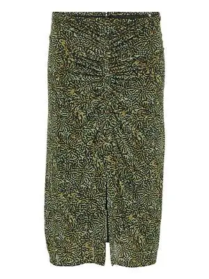 Isabel Marant Étoile Draped Jersey Midi Skirt - Multicoloured