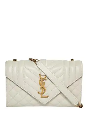 Saint Laurent Envelope Chain Bag - Cream