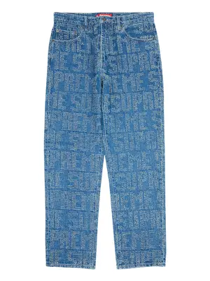 Supreme Needle Punch Regular Jeans - Blue