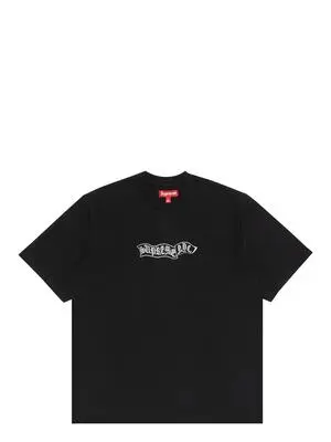 Supreme Banner Short-sleeve Top 'black' Black