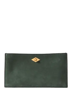 METIER Métier Ease Suede Clutch Green