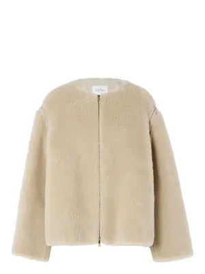 MAX MARA Max Mara Panno Grosgrain-trimmed Fleece Jacket