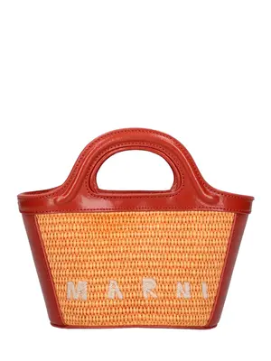 Marni Micro Tropicalia Raffia Effect Bag Arabesque