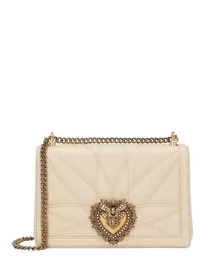 Dolce & Gabbana Large Devotion Shoulder Bag Cream