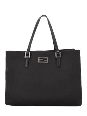 Fendi Zucchino Tote - Black