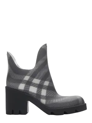 Burberry Burberry Check-Pattern Boots Grey