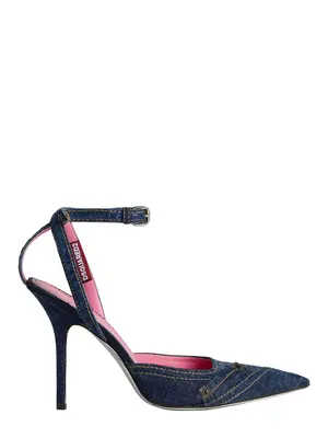 Dsquared2 100mm Pointed-toe Denim Pumps - Blue