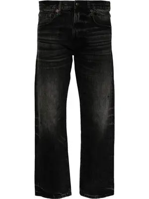 R13 High-rise Cropped Jeans - Black
