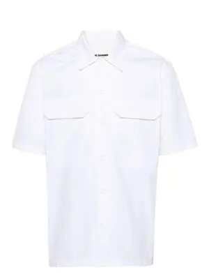 JIL SANDER Short-sleeve Cotton Shirt - White