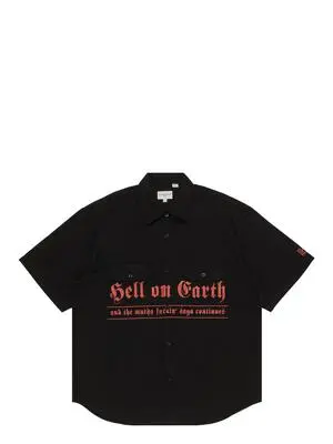 Supreme X Bernadette Corporation Short-sleeve Work Shirt - Black