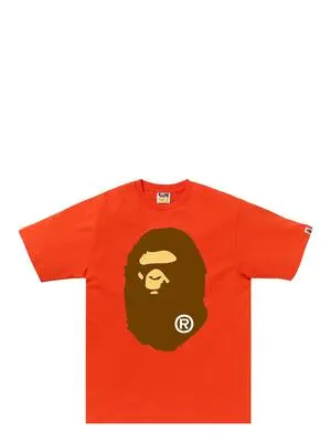 A BATHING APE Big Ape Head Tee - Orange