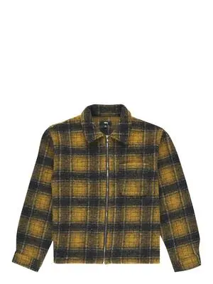 StÜssy Wool Plaid Zip Shirt - Multicolor