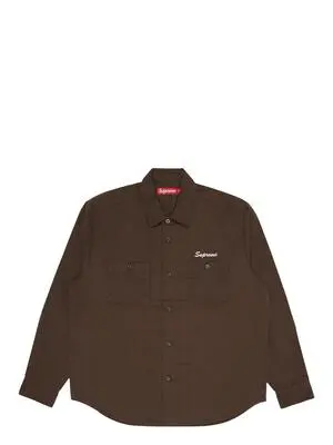 Supreme American Psycho Work Shirt - Brown