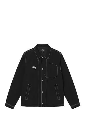 StÜssy Nylon Folsom Jacket - Black