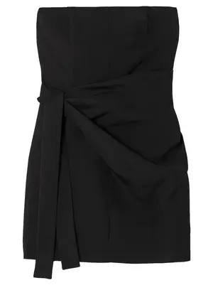 Gauge81 Natal Draped Mini Dress - Black