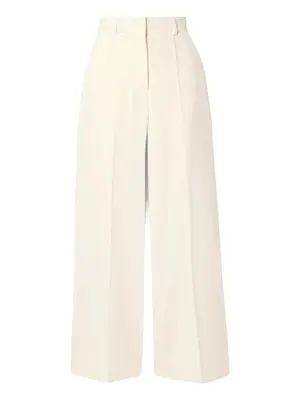 Nanushka Lanai Cady Wide-leg Trousers - Cream