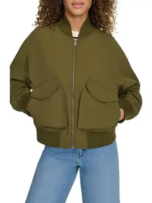 LEVI'S Techy Nylon Bomber Jacket - Army Green