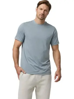 Vuori Short Sleeve Ponto Performance T-shirt - Dusty Blue Heather