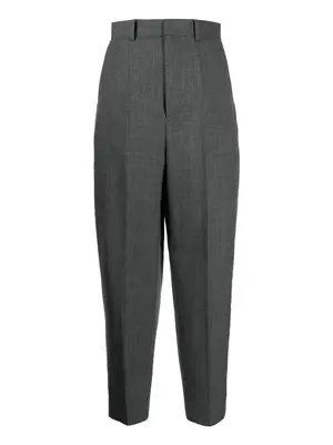 ENFOLD Pressed-crease Tailored Trousers - Grey