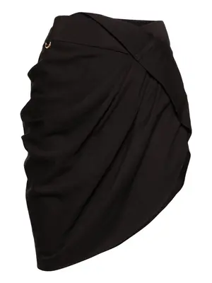 Jacquemus La Jupe Asymmetric Miniskirt - Black