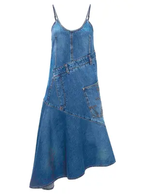 JW Anderson Asymmetric Denim Dress - Blue
