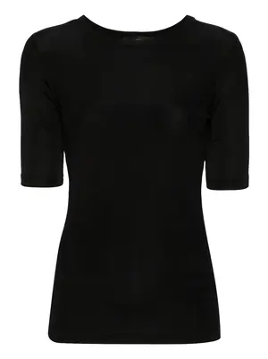 FABIANA FILIPPI Fabiana Filippi Cut-Out Fine-Ribbed T-Shirt